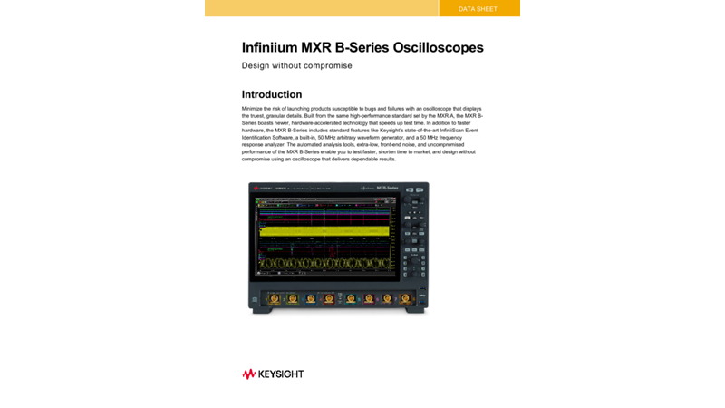 Infiniium MXR B 系列实时示波器-是德科技 Keysight